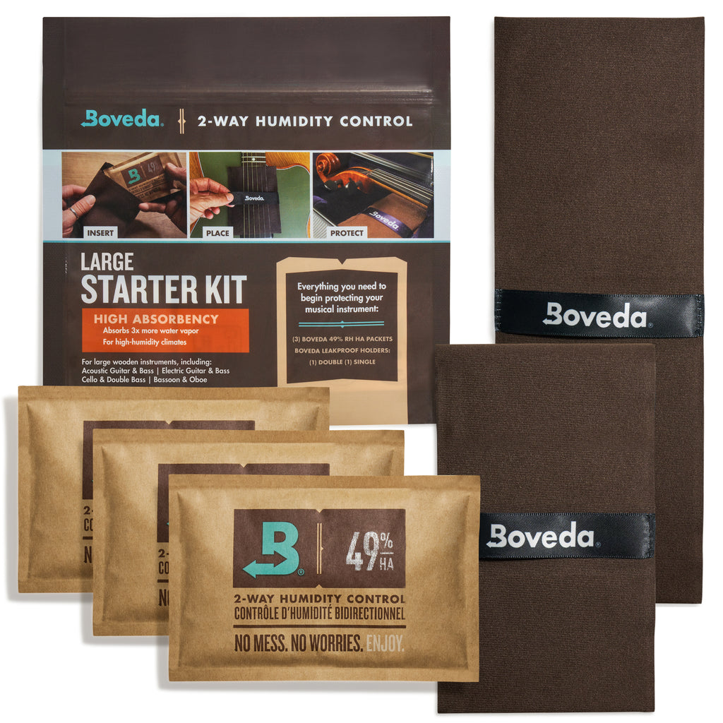 Large Starter Kit for Guitars, Basses & Large Instruments | Boveda ...