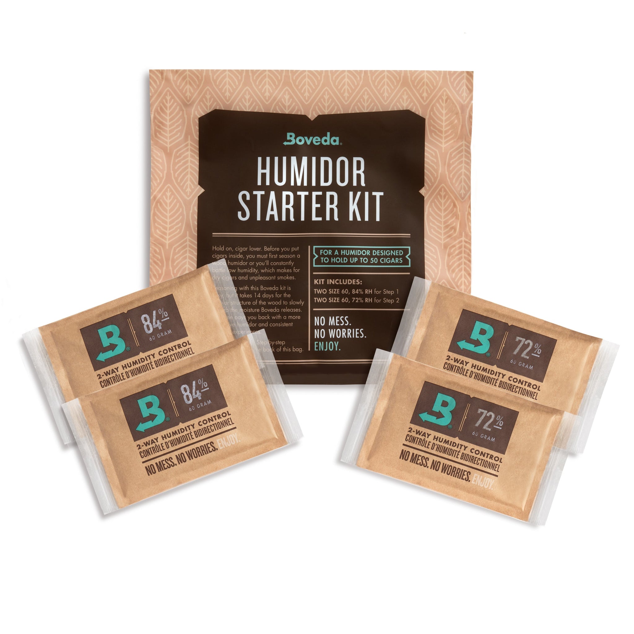 Boveda Starter Kits for Wood Humidors