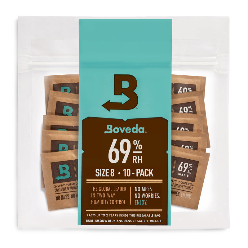 Boveda Size 8 to Protect Cigars in Travel Humidors/Bags
